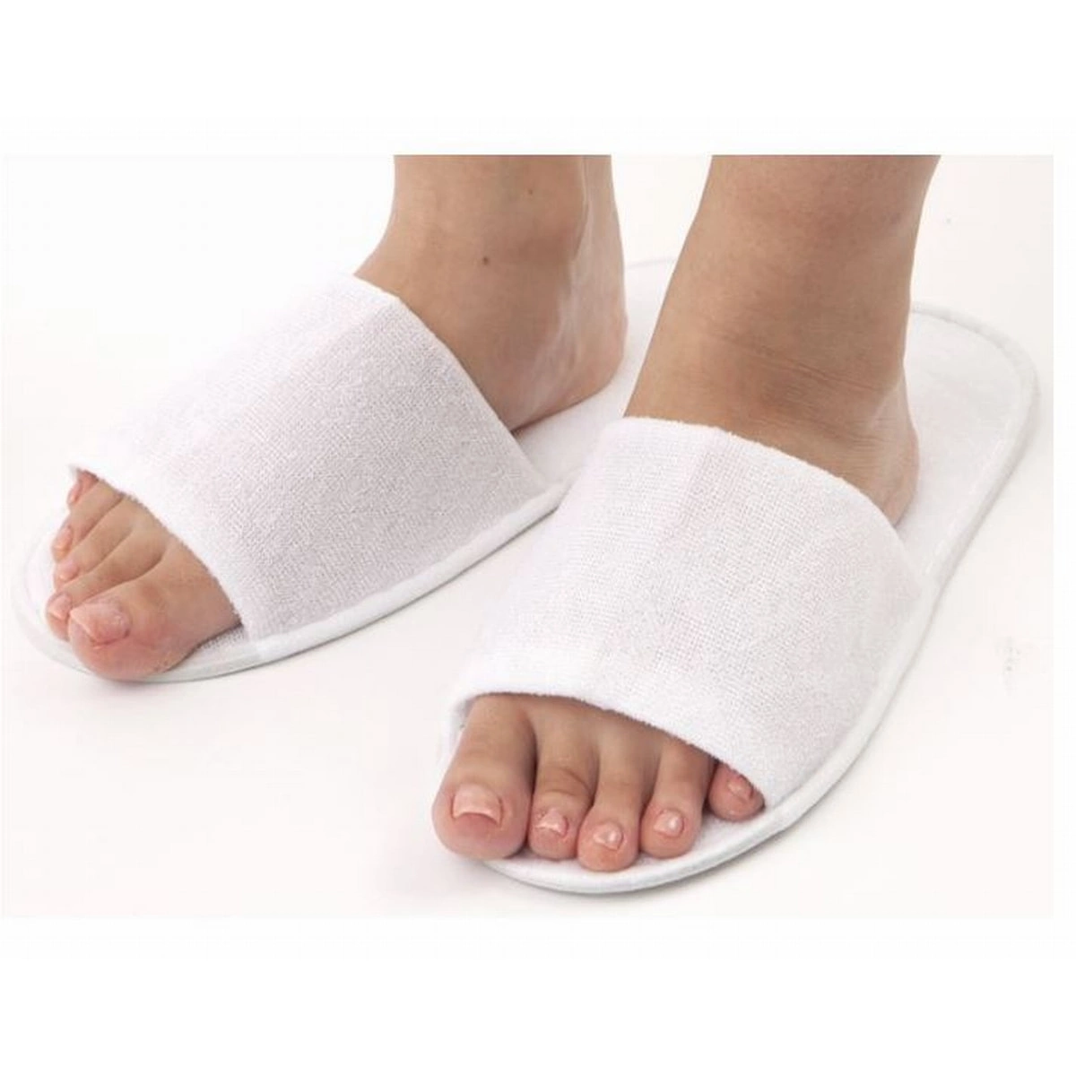 Disposable Soft Paper Slippers SP White 30 pairs | BEAUTY GARAGE INC.