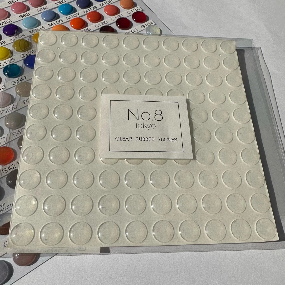 No.8 tokyo clear rubber sticker (10mm) | BEAUTY GARAGE INC.