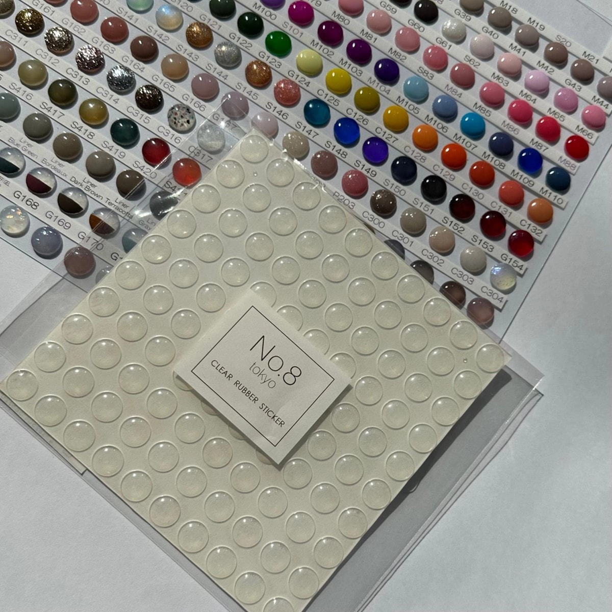 No.8 tokyo clear rubber sticker (10mm) | BEAUTY GARAGE INC.