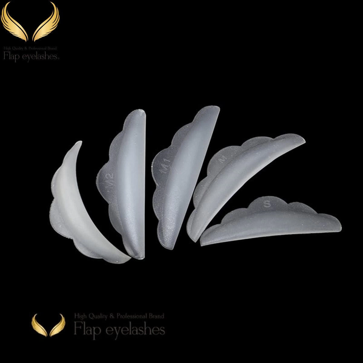【Flap eyelashes】 Eyelash silicone rods set of 5 sizes (clear) | BEAUTY ...